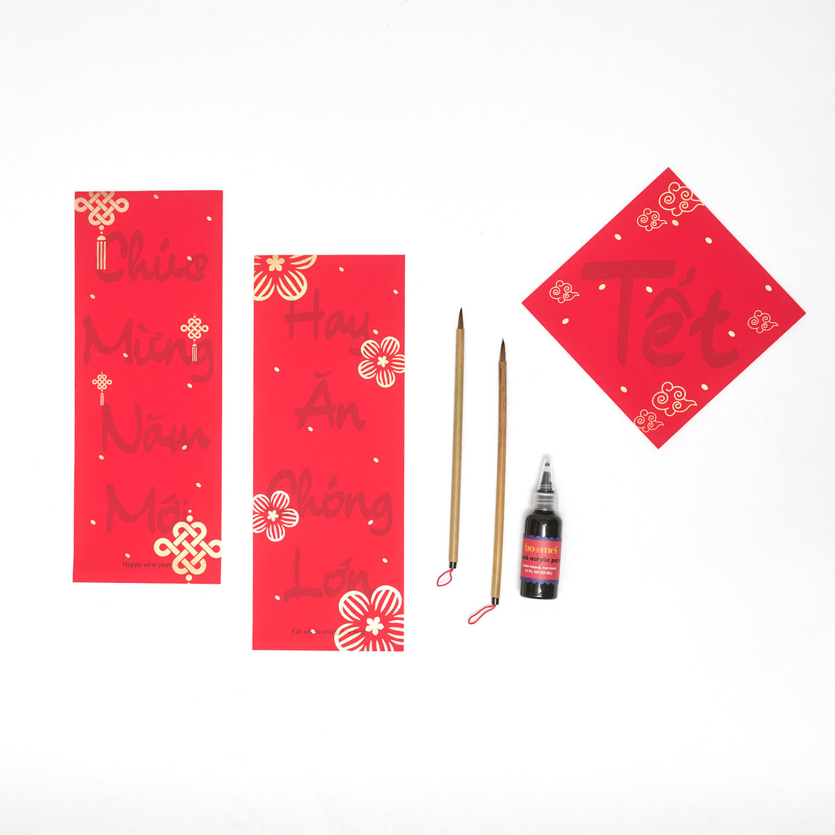 Lunar New Year Calligraphy Craft – Bo & Mei